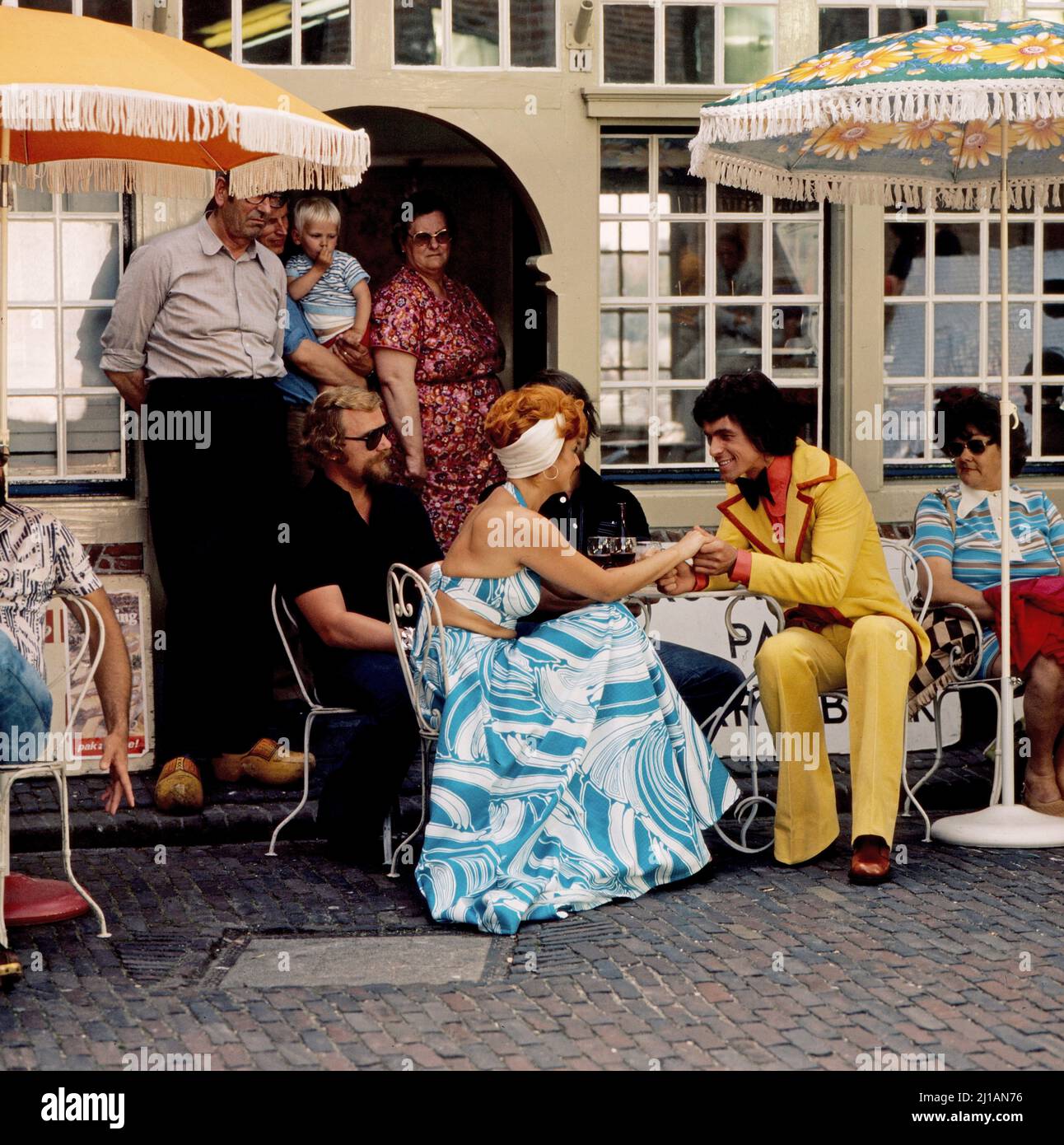 Vlieg er eens uit, Unterhaltungsshow, Niederlande um 1974, Mitwirkender ...