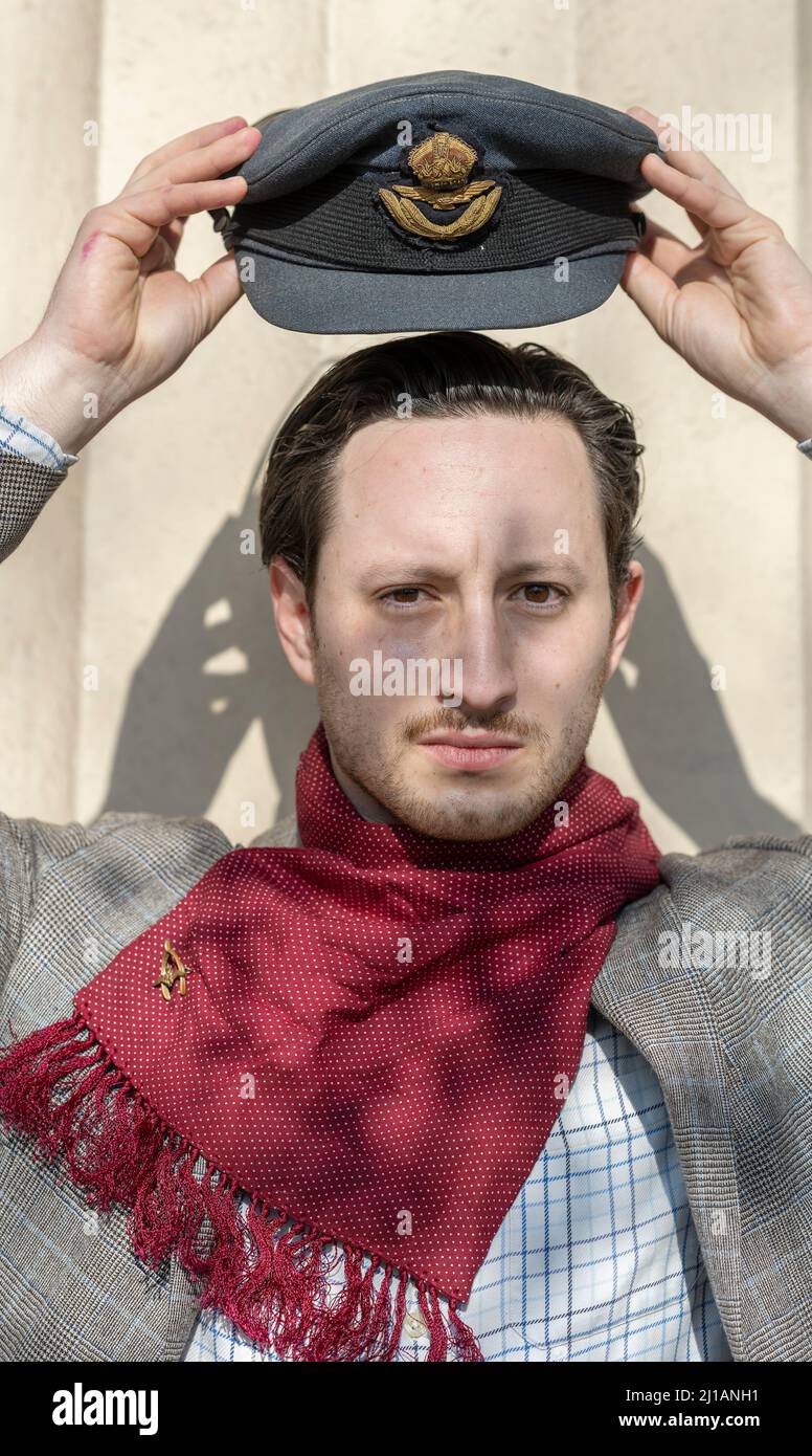 Baders flying scarf hi-res stock photography and images - Alamy