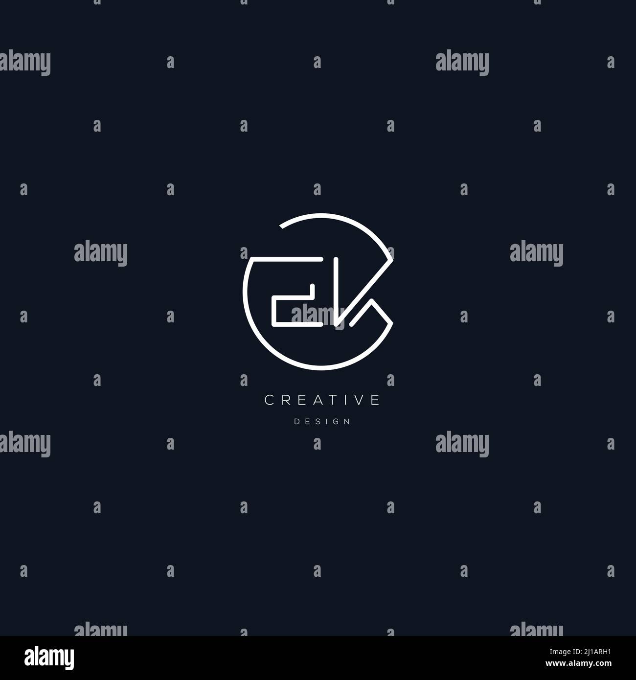 Alphabet letter icon logo EK Stock Vector Image & Art - Alamy