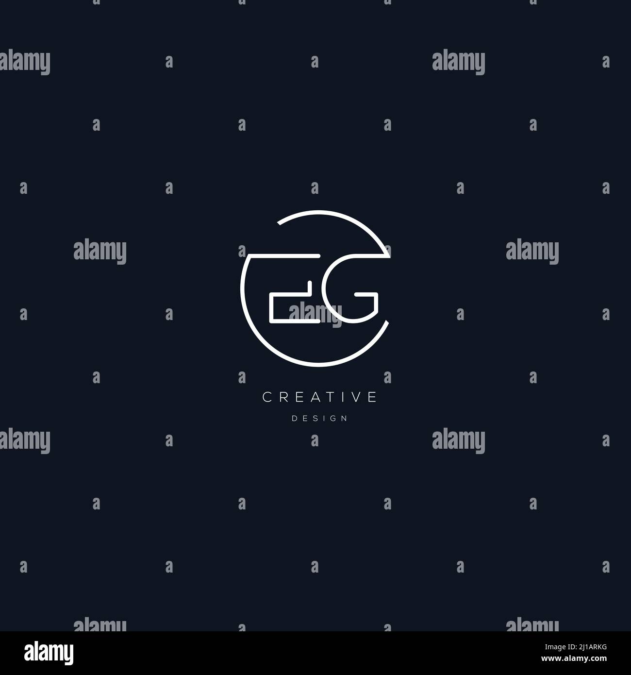 Alphabet letter icon logo EG Stock Vector Image & Art - Alamy