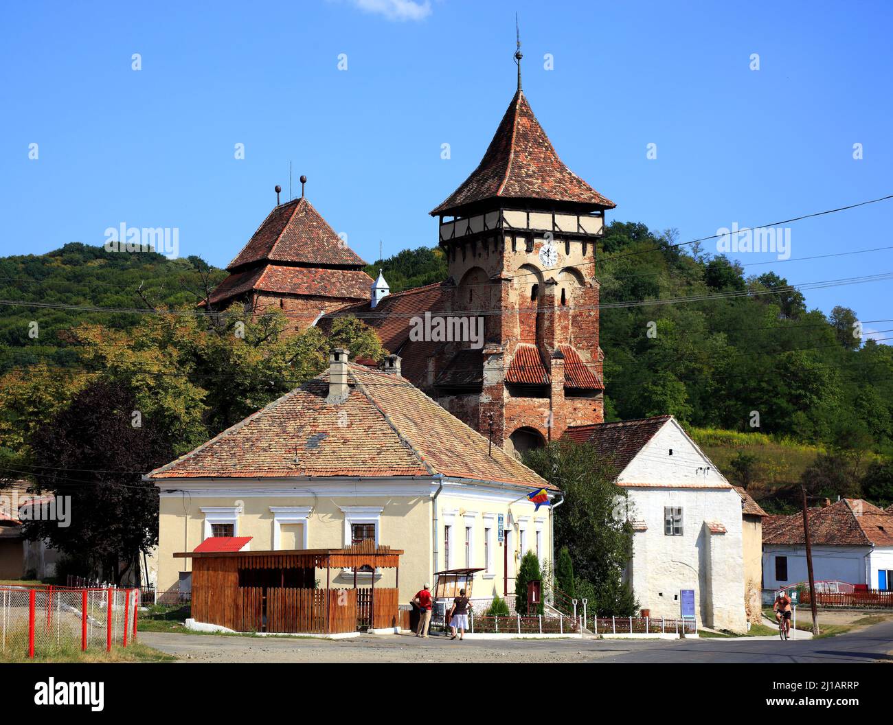 Die Kirchenburg von Wurmloch, erbaut im 14. Jahrhundert, UNESCO ...