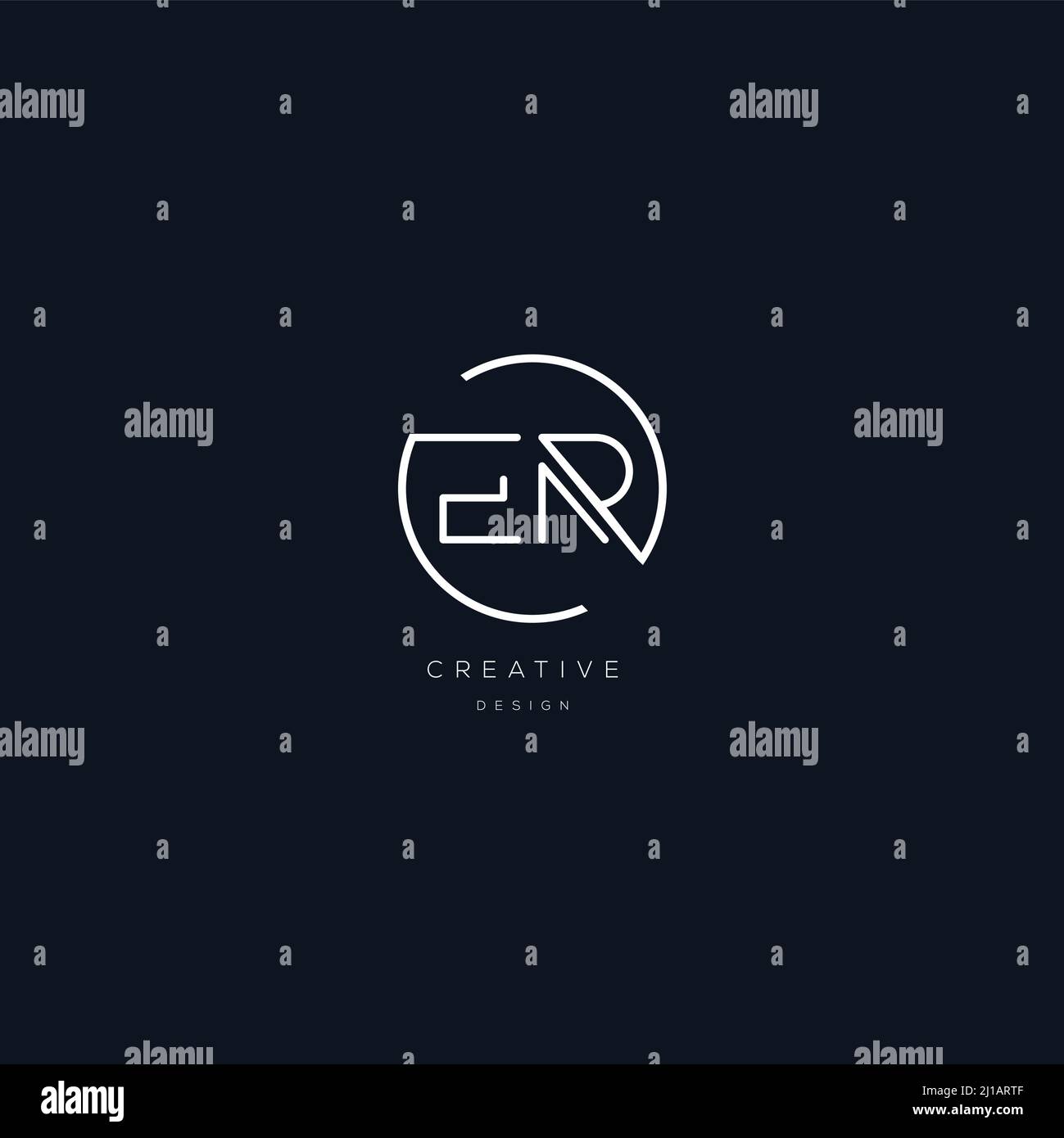 Alphabet letter icon logo ER Stock Vector Image & Art - Alamy