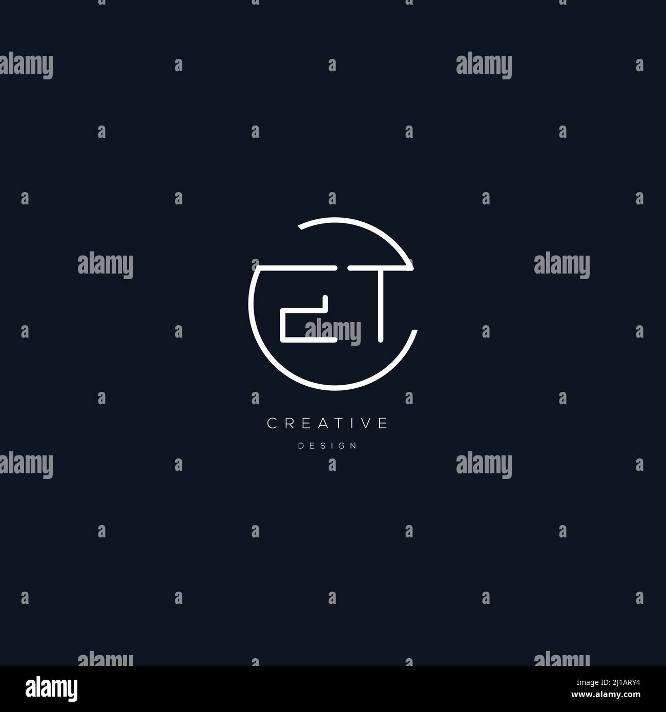Alphabet letter icon logo ET Stock Vector Image & Art - Alamy