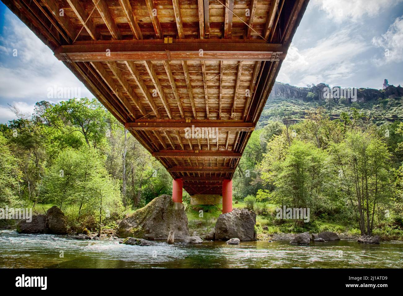 Under wooden bridge hi-res stock photography and images - Alamy