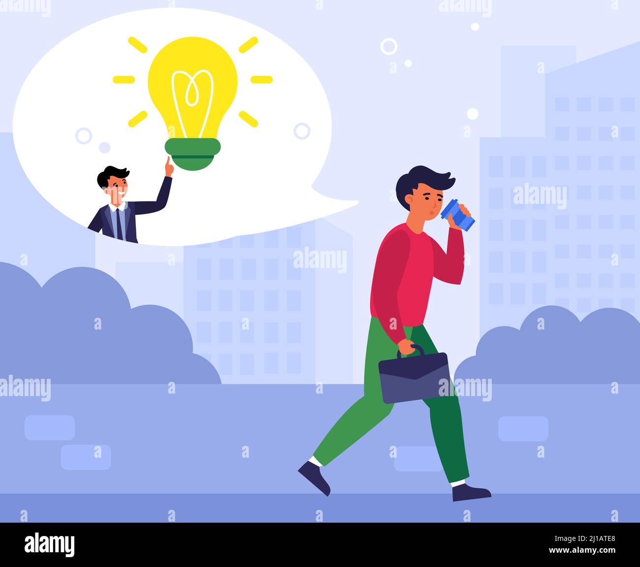 Man getting coffee Stock Vector Images - Alamy