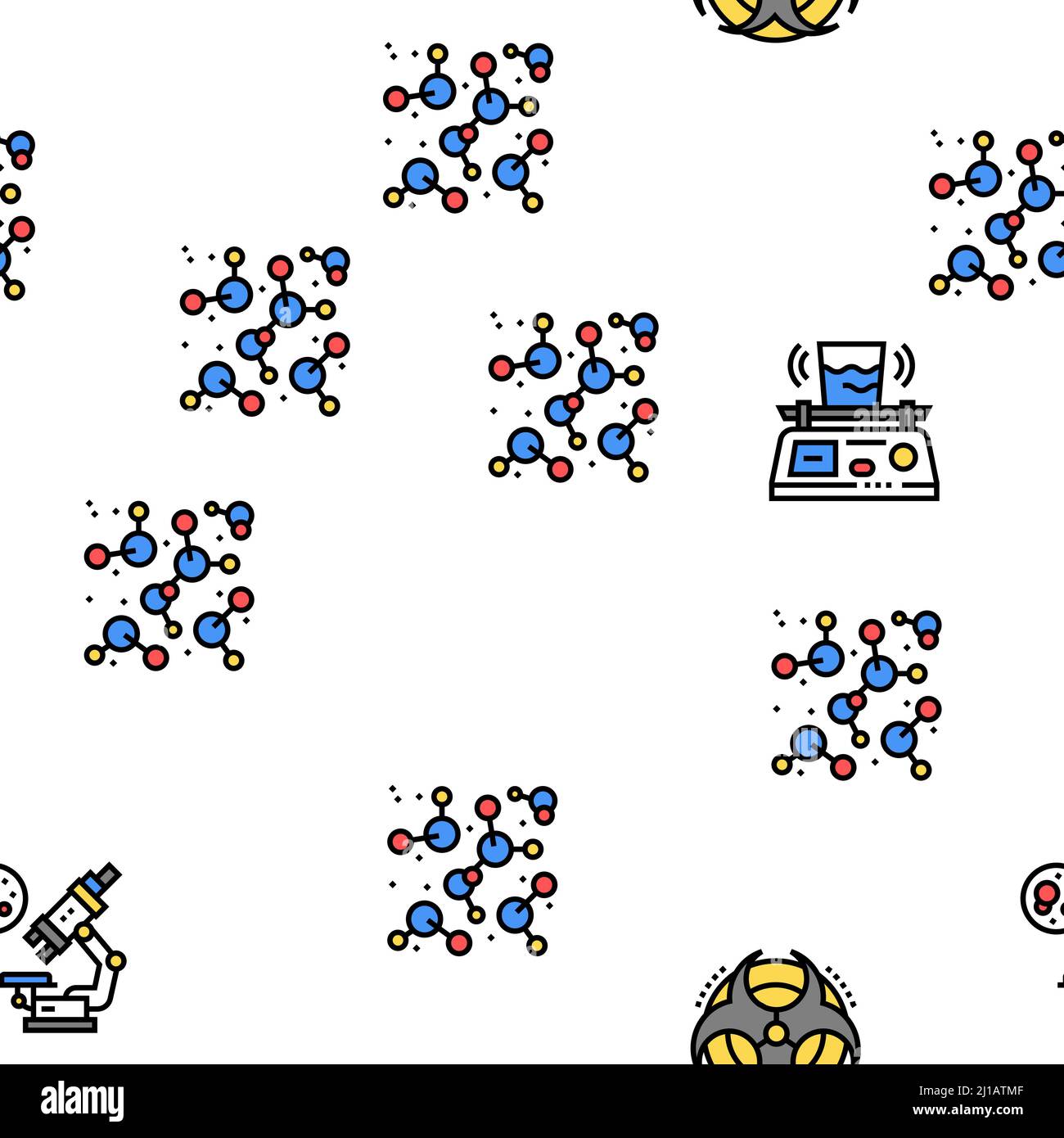 Chemistry Laboratory Vector Seamless Pattern Stock Vector Image & Art ...