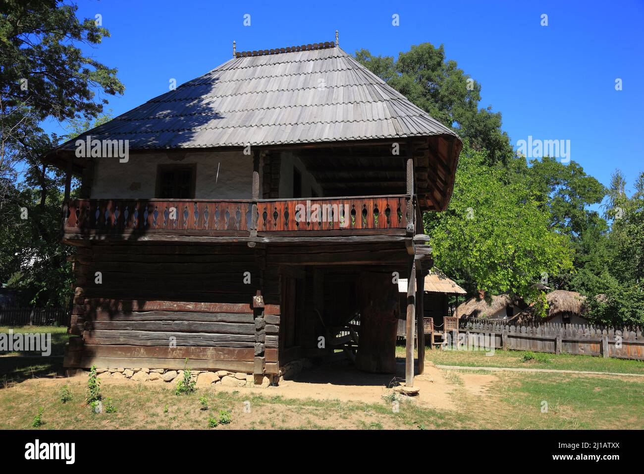 Das Muzeul Satului, Dorfmuseum, ist ein Freilichtmuseum in Bukarest ...