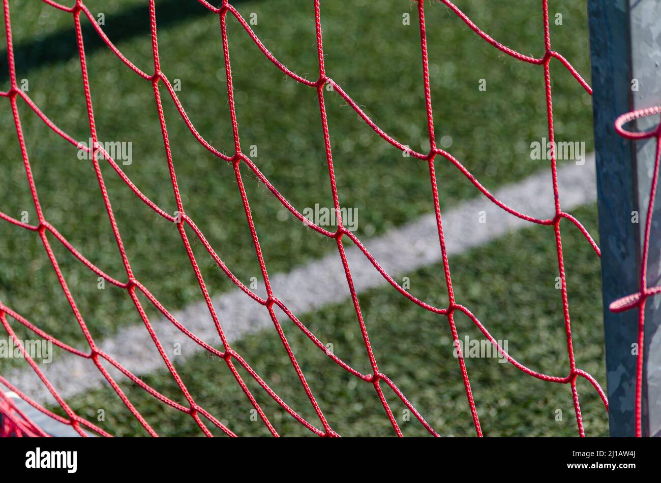 Football pitch stadium goalposts hi-res stock photography and images ...