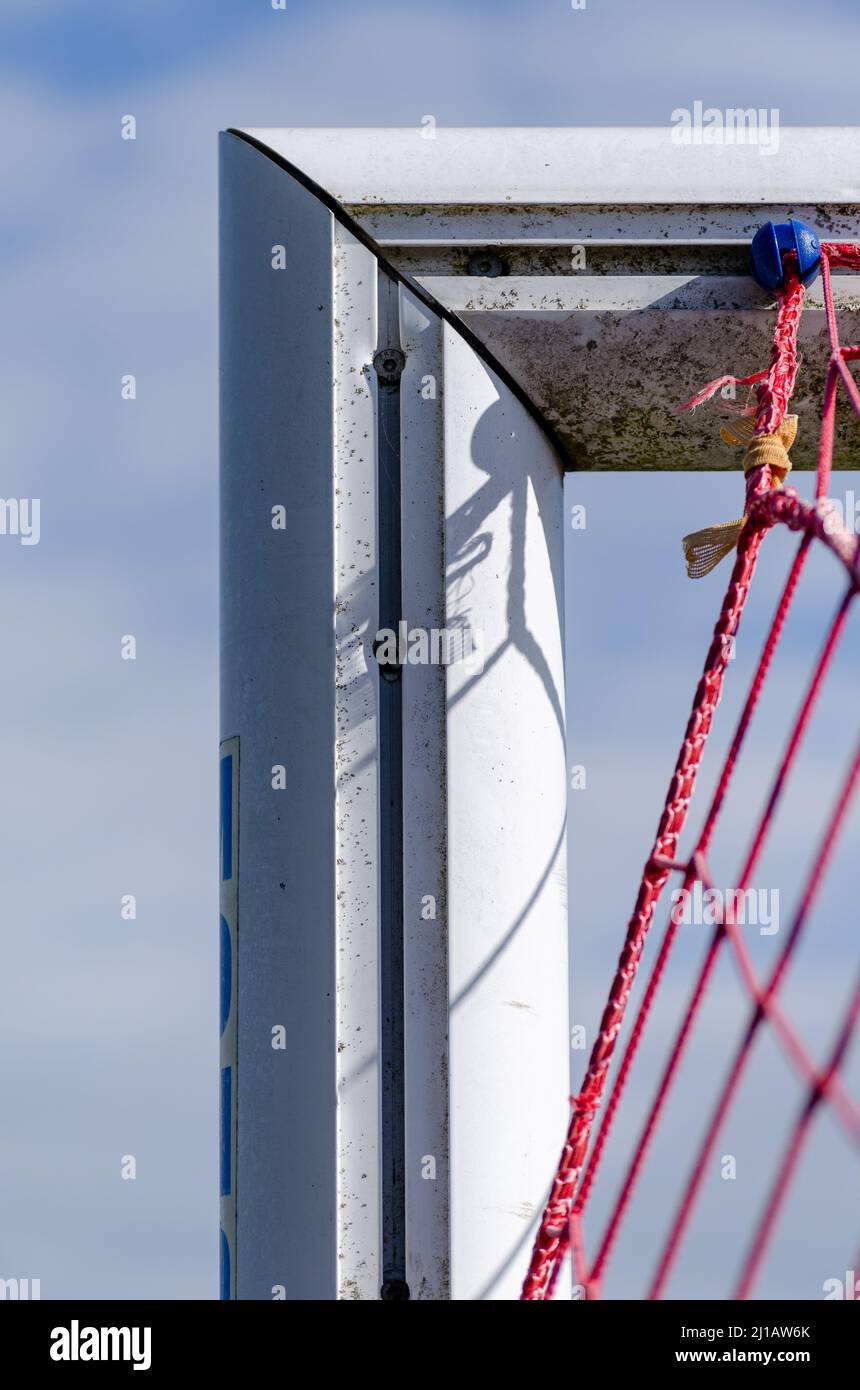 Football pitch stadium goalposts hi-res stock photography and images ...