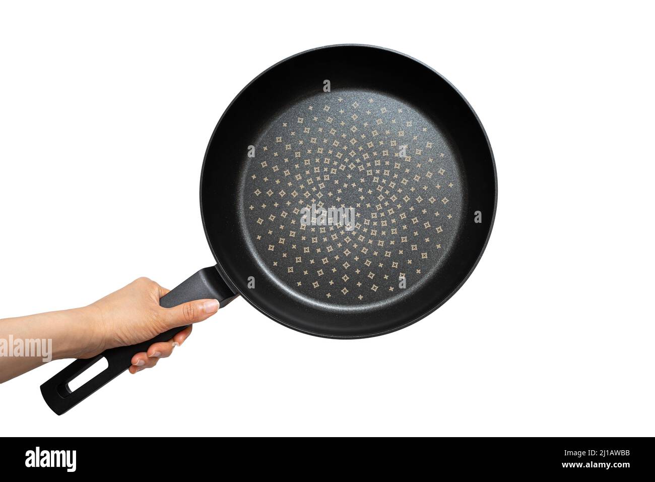 Cooking frying pan on a white background Stock Photo - Alamy