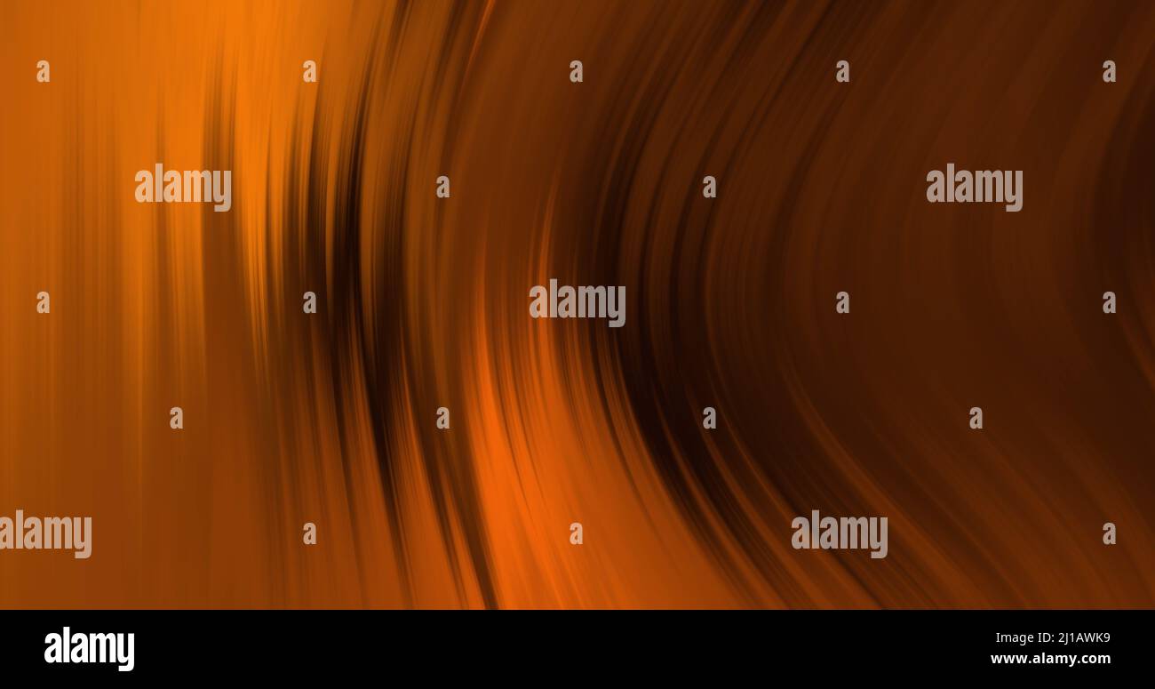 Image of glowing orange light wave moving on black background Stock ...