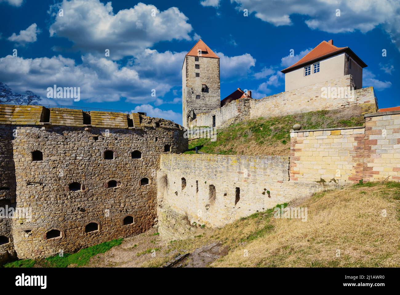 The castle in Querfurt in Saxony-Anhalt is the largest and oldest ...