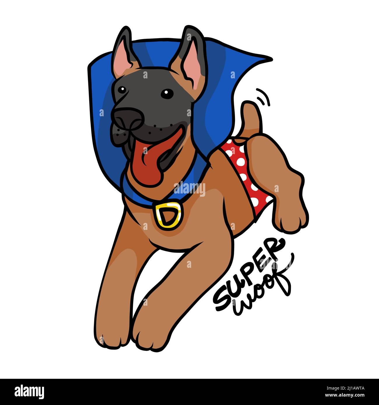 Super hero puppy dog Cut Out Stock Images & Pictures - Alamy