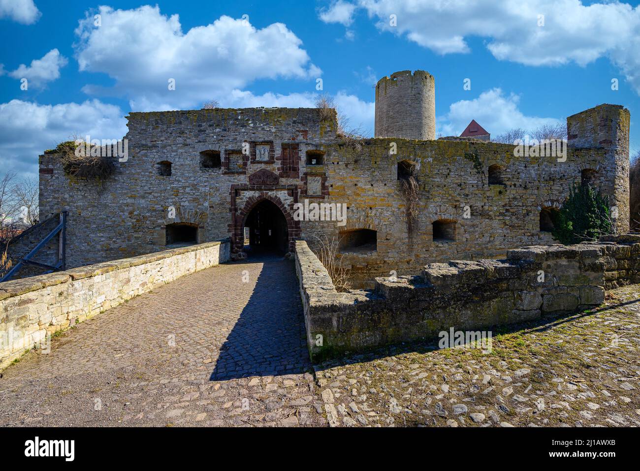 The castle in Querfurt in Saxony-Anhalt is the largest and oldest ...