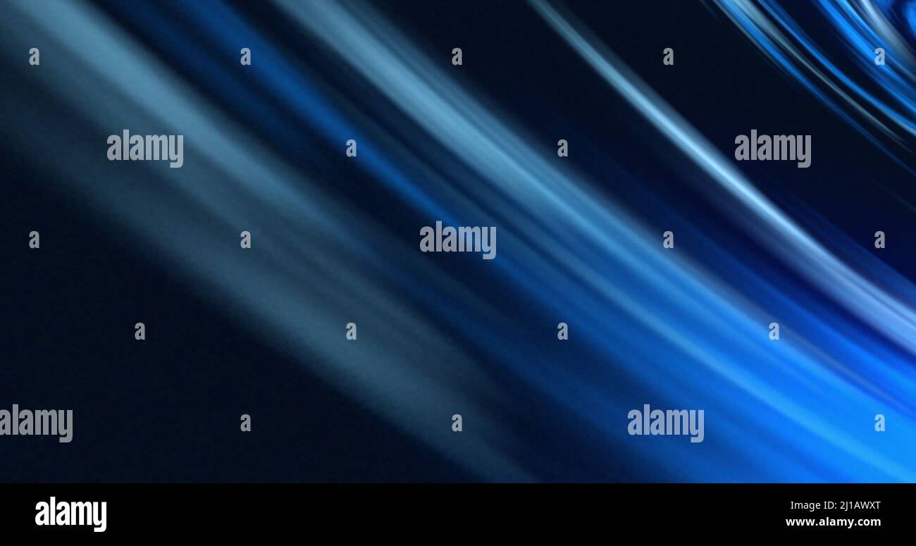 Image of glowing blue light wave moving on black background Stock Photo ...