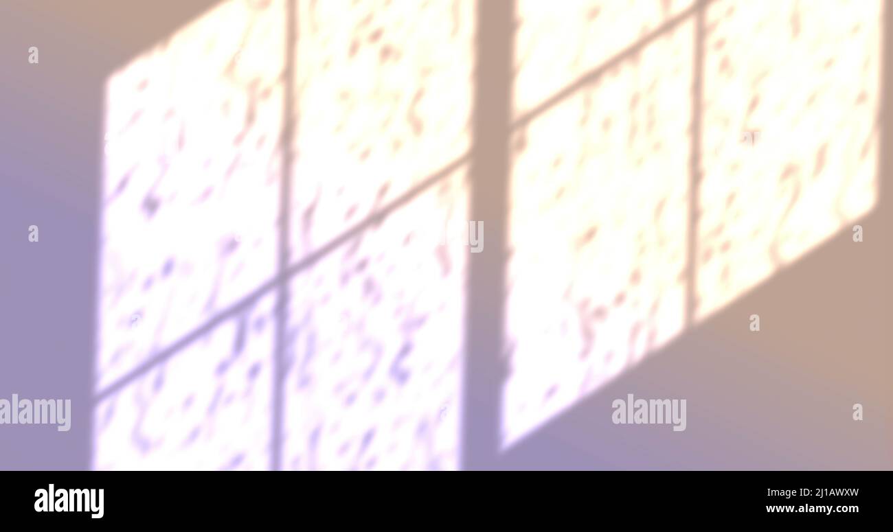 Image of window shadow and rain falling on yellow background Stock ...