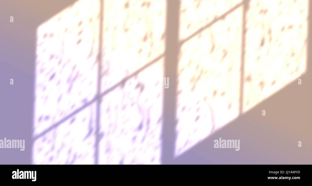 Image of window shadow and rain falling on yellow background Stock ...