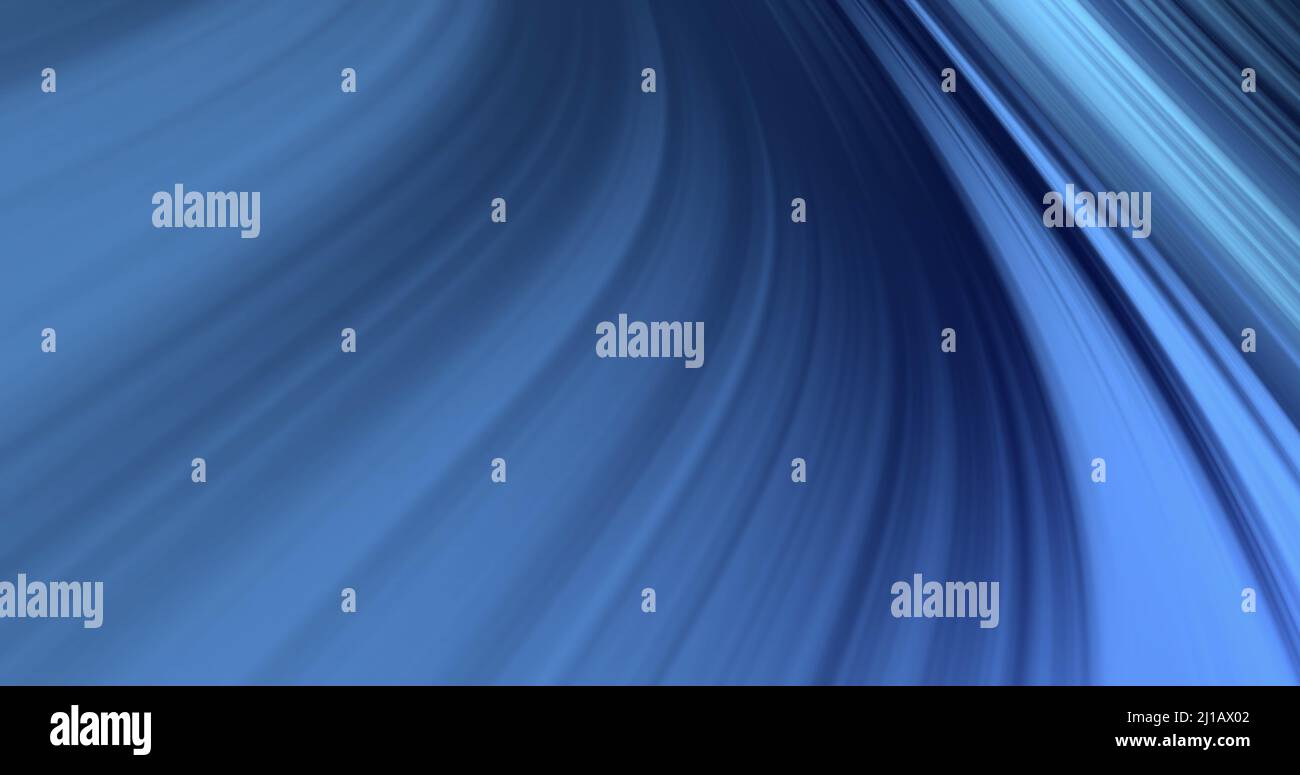 Image of glowing blue light wave moving on black background Stock Photo ...