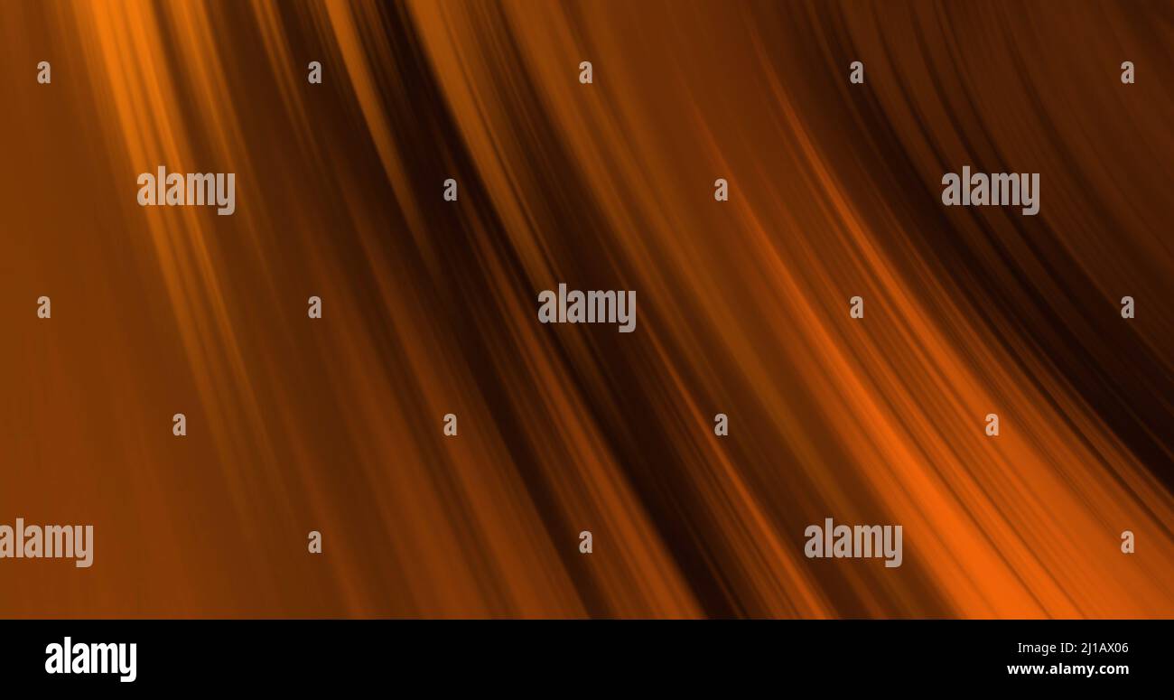 Image of glowing orange light wave moving on black background Stock ...