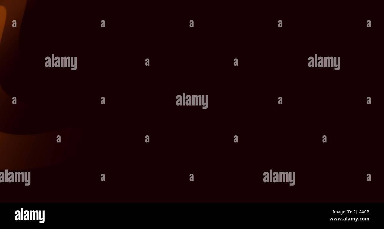 Image of glowing orange light wave moving on black background Stock ...