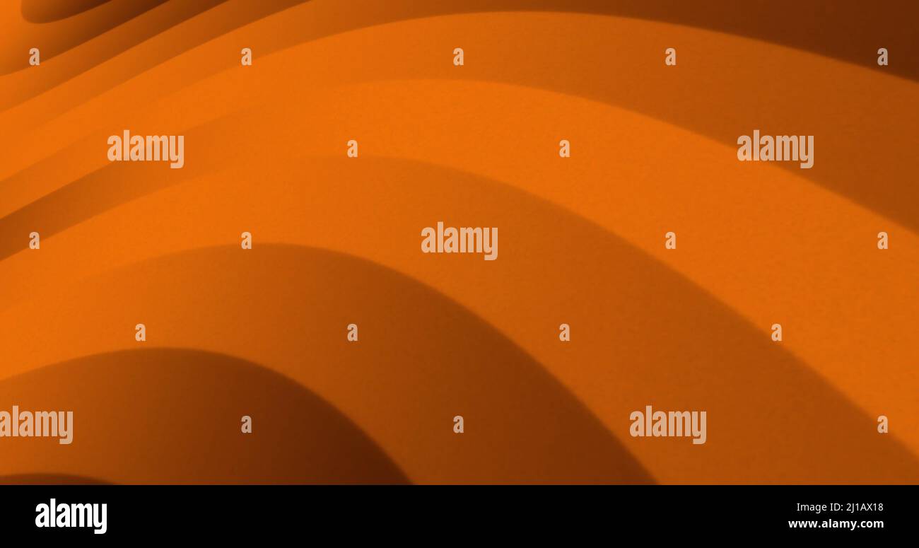 Image of glowing orange light wave moving on black background Stock ...