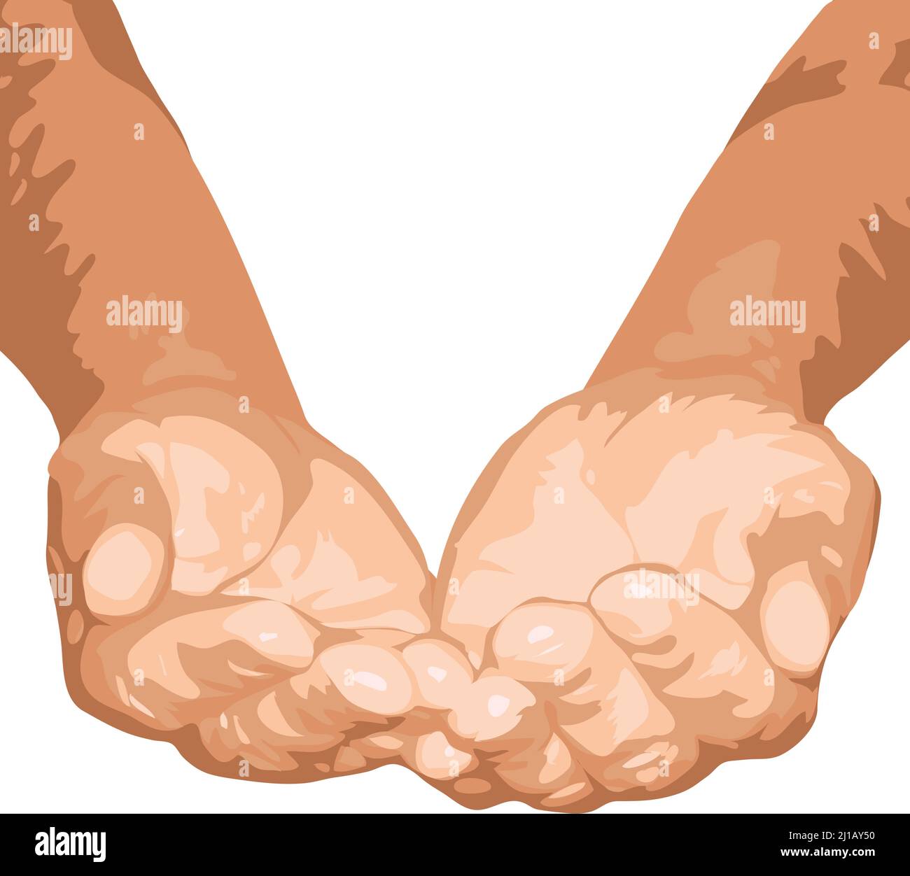 Hand with palms up Stock Vector Image & Art - Alamy