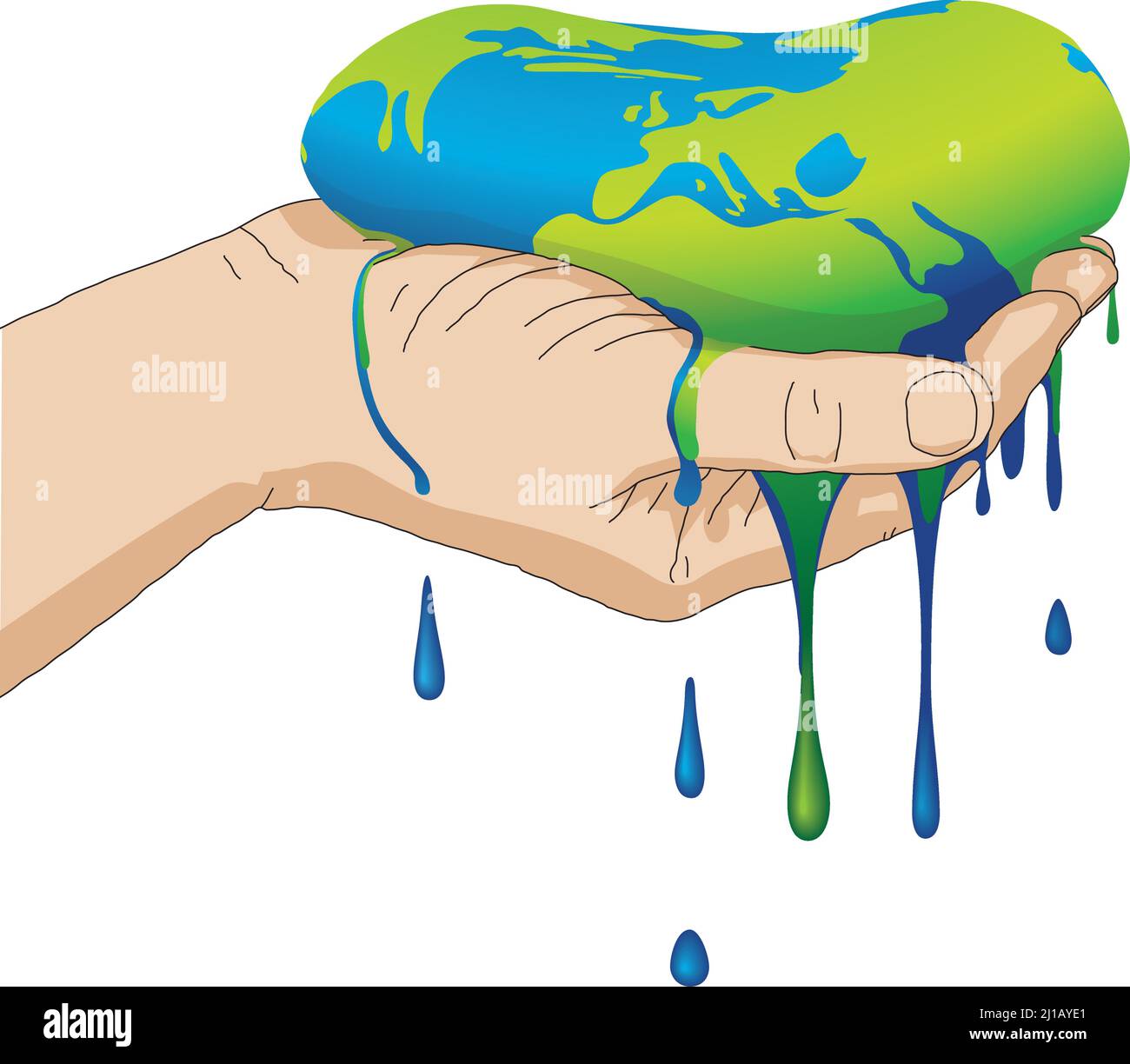 Melt hand environment nature hi-res stock photography and images - Alamy