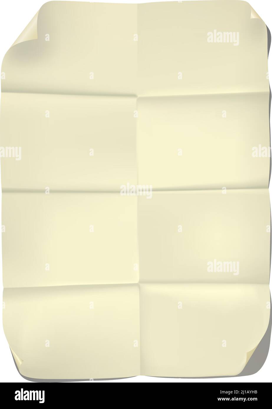 Blank paper sheet, background vector illustration Stock Vector Image ...