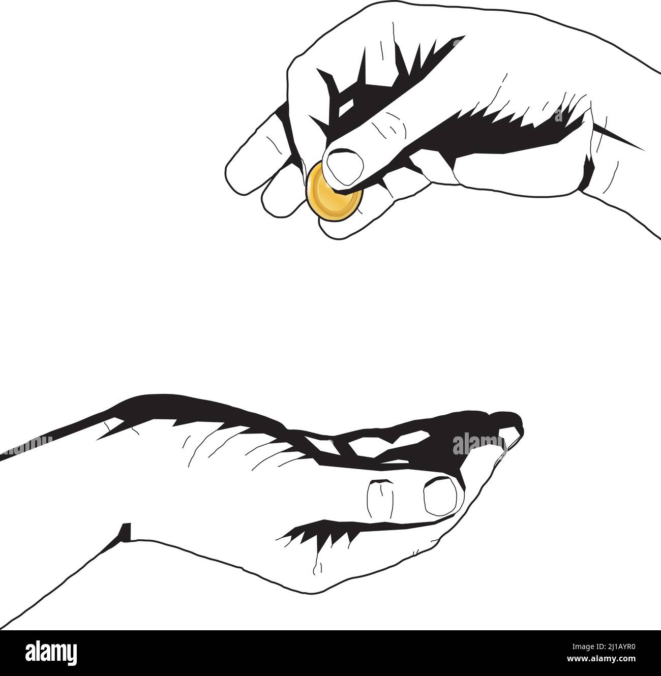 Alone making Stock Vector Images - Alamy