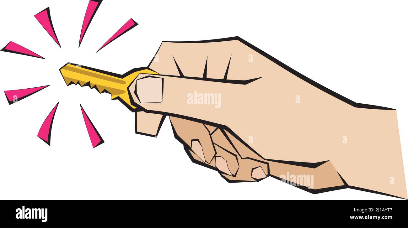 Hand and key vector design Stock Vector Image & Art - Alamy