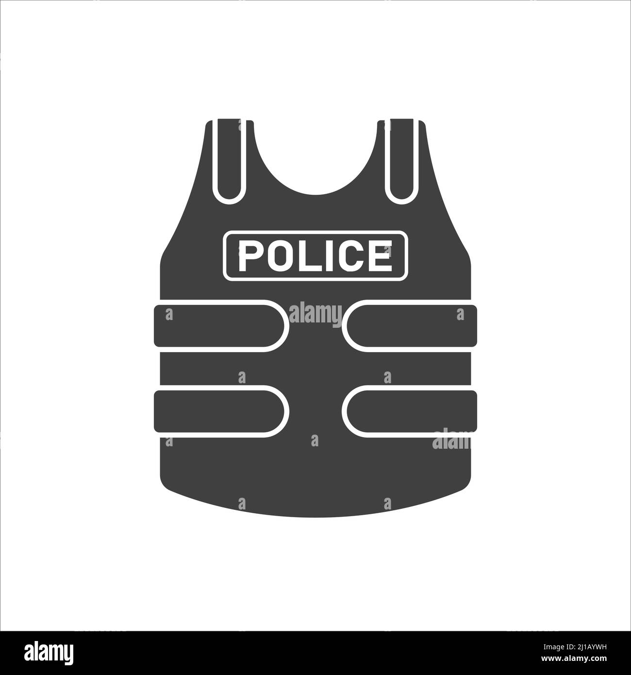 Body armor linear icon Stock Vector Images - Alamy