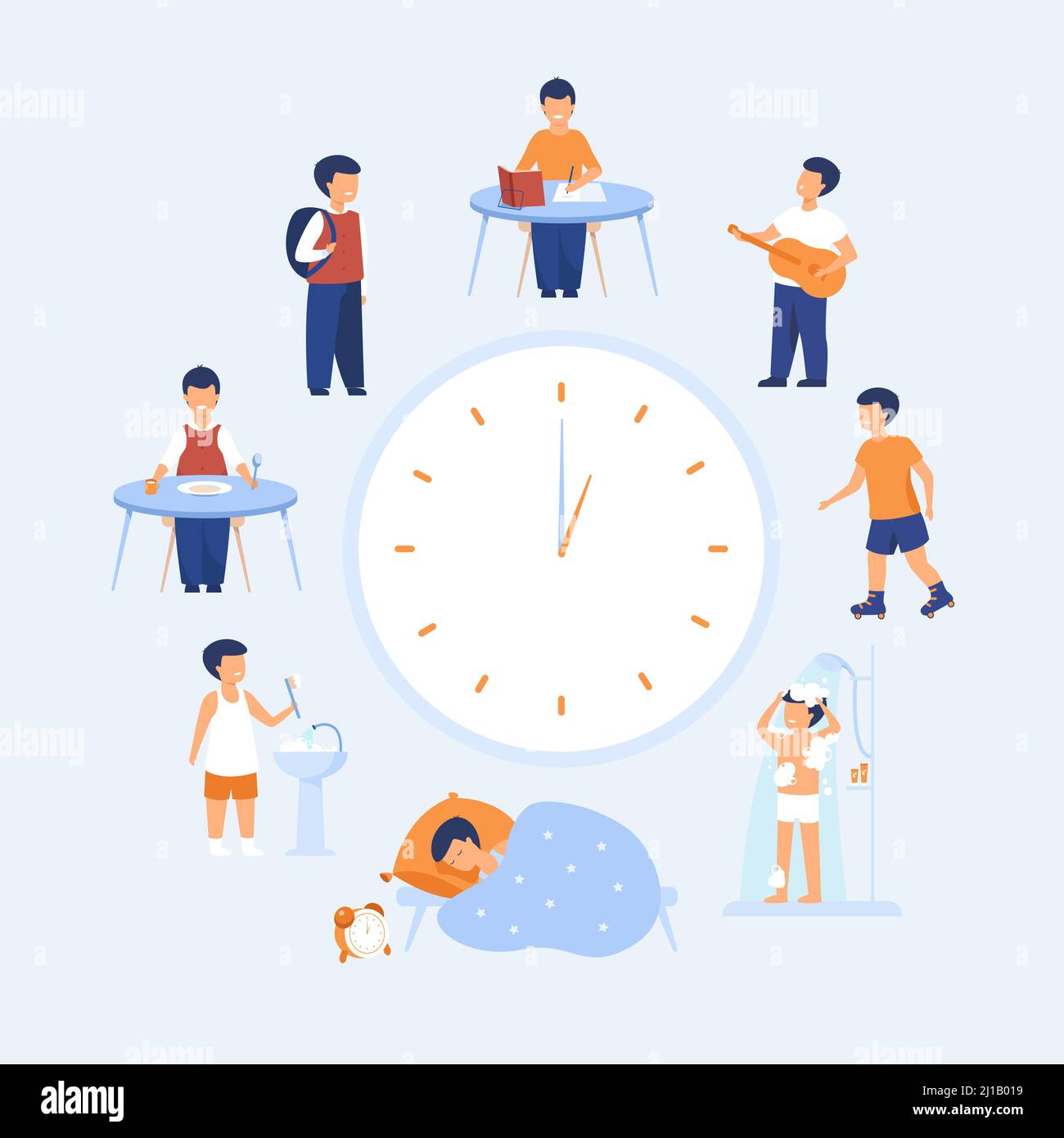 Shower clock Stock Vector Images - Alamy