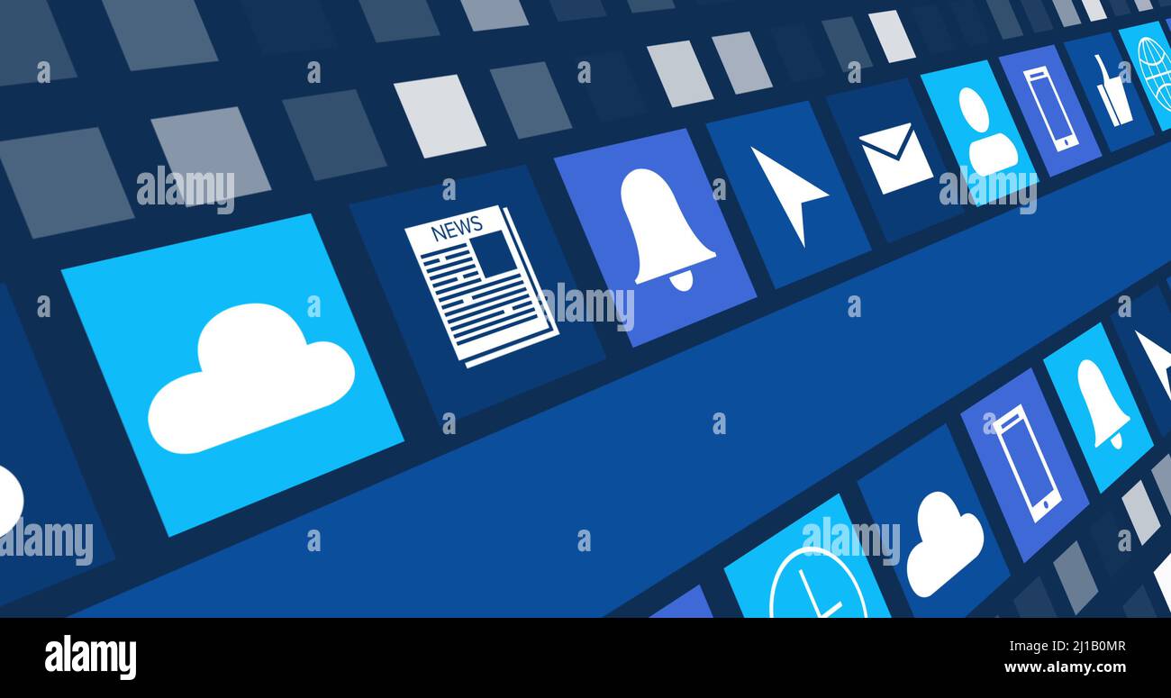 Digital world background dark blue hi-res stock photography and images ...