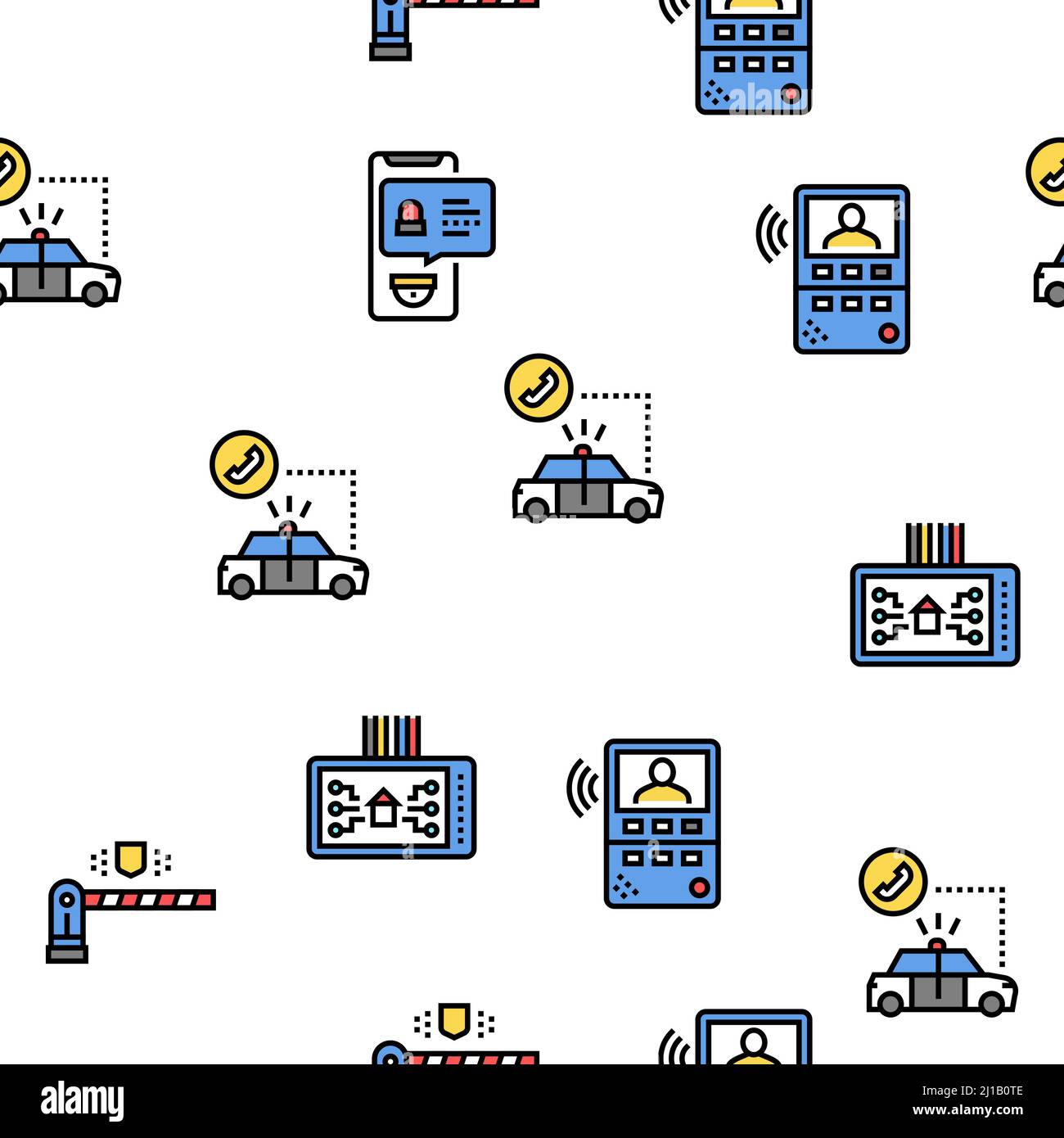 Security camera seamless pattern hi-res stock photography and images ...