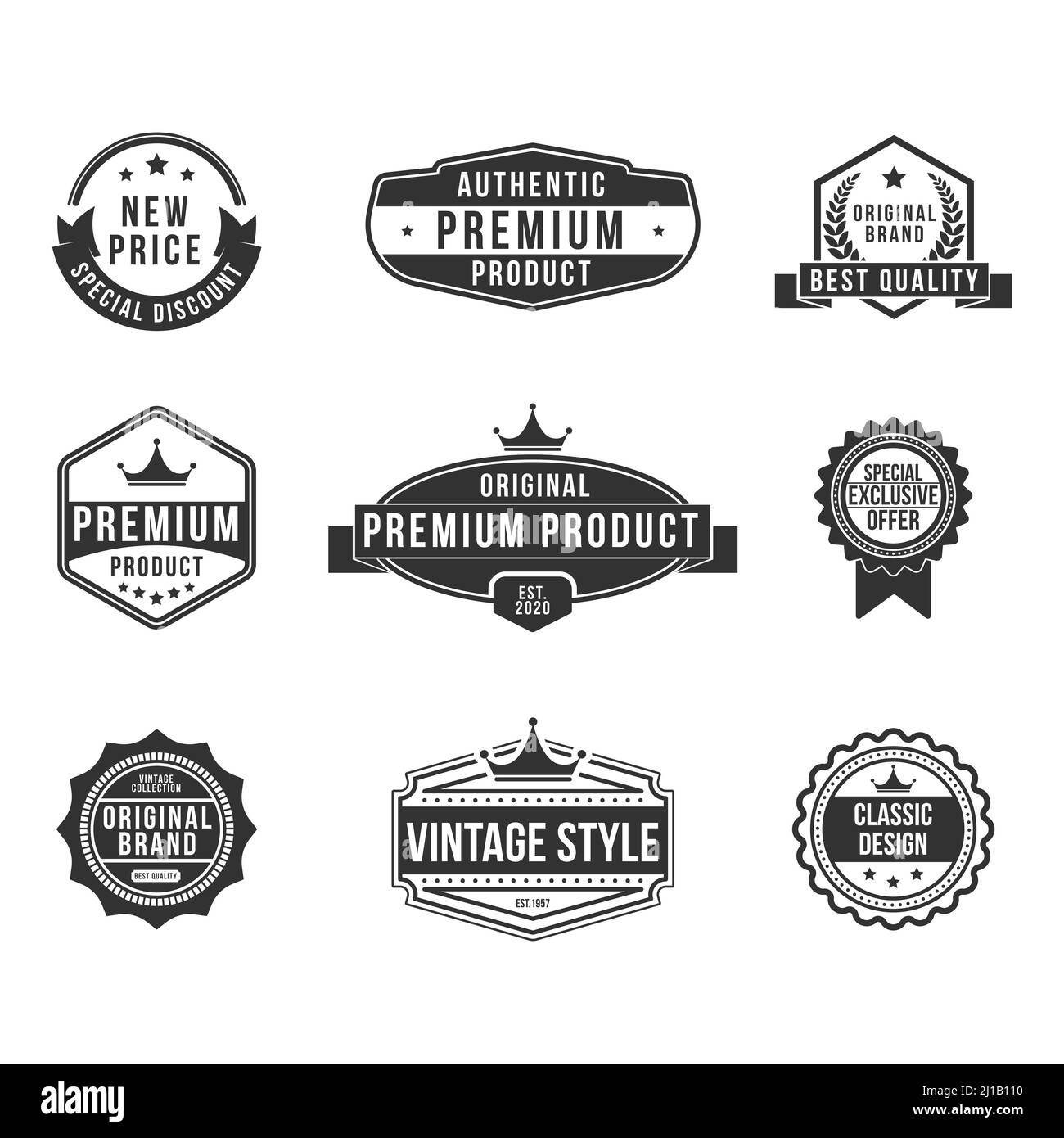Vintage Shield Logos
