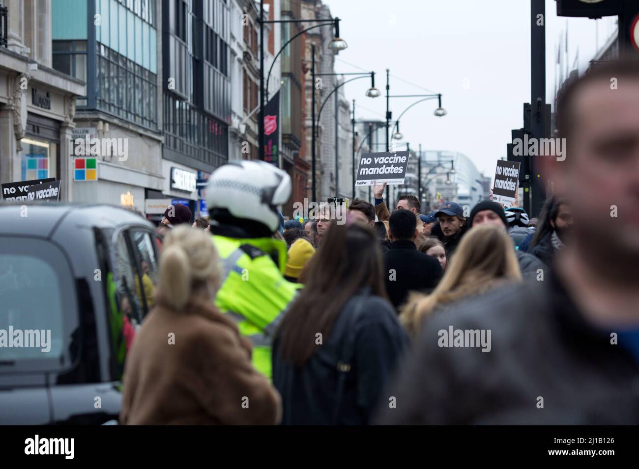 Participants march during a World Wide Rally for Freedom in central ...