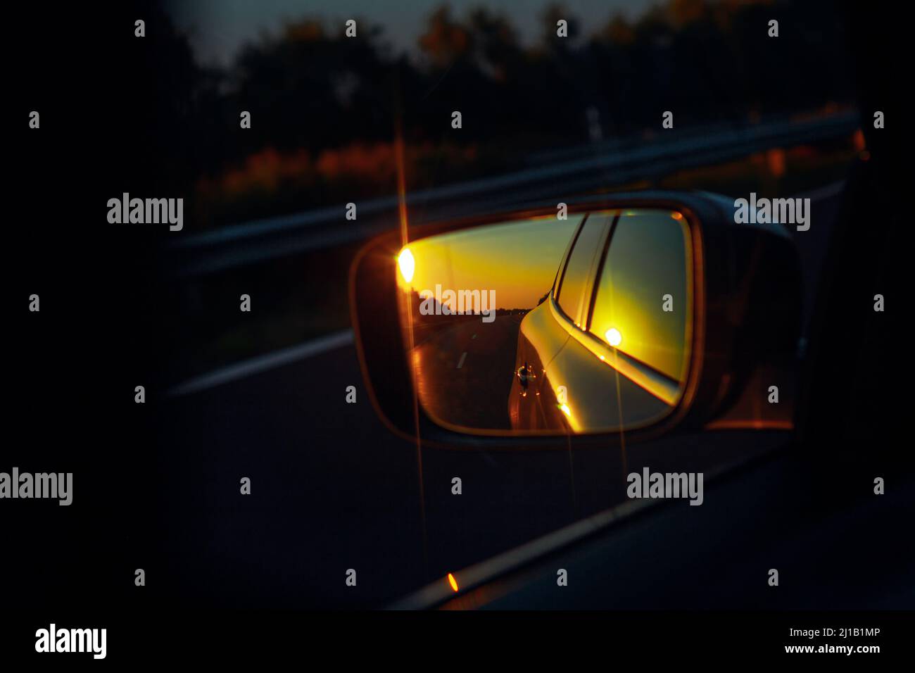 Rearview mirror night hi-res stock photography and images - Alamy
