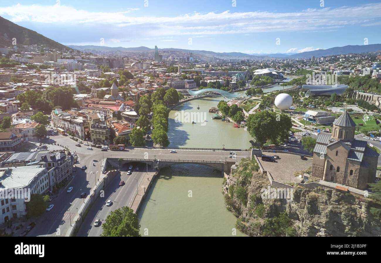 Aerial view of tbilisi hi-res stock photography and images - Alamy
