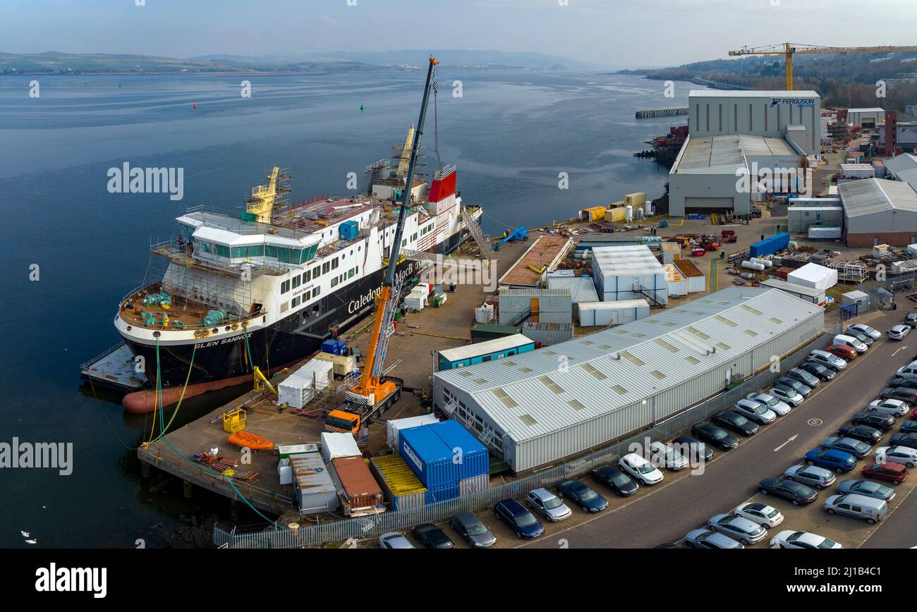 Calmac mv glen sannox hi-res stock photography and images - Alamy