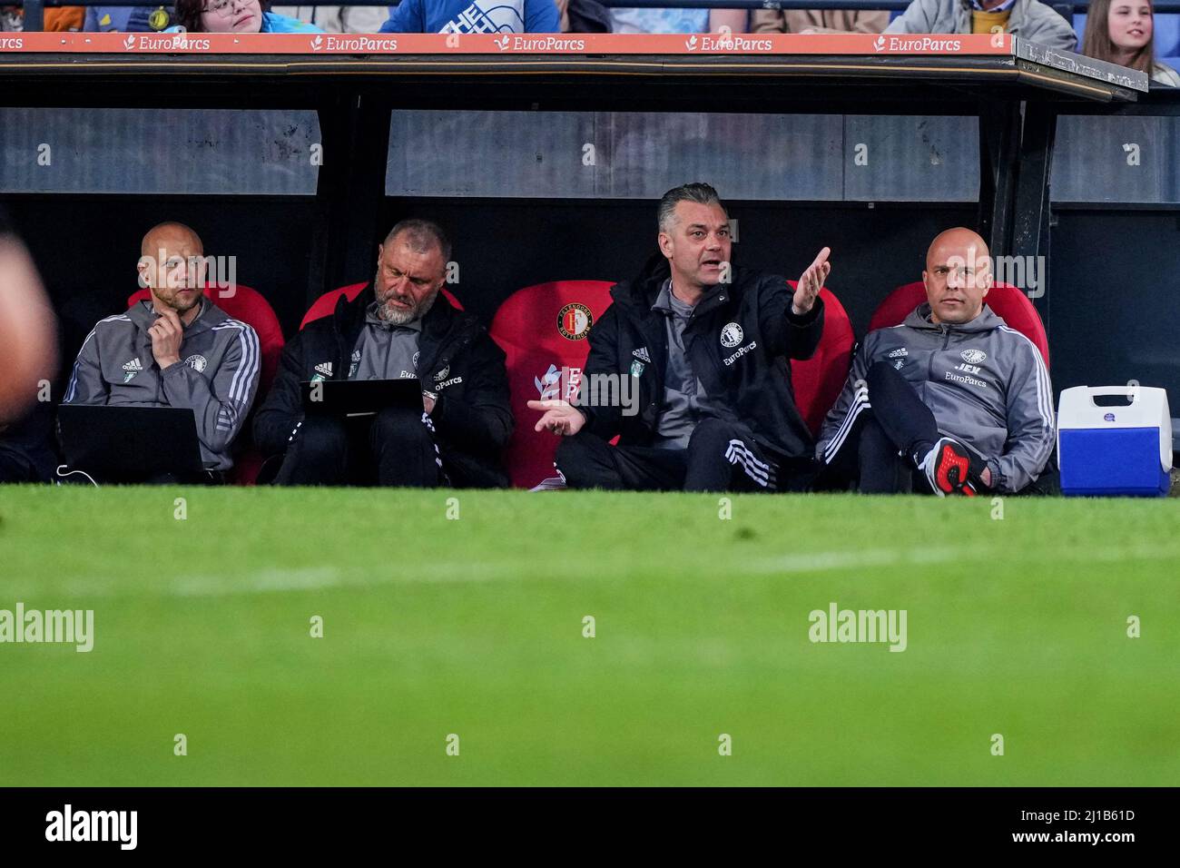 Rotterdam - Feyenoord assistent-trainer John de Wolf, Feyenoord ...
