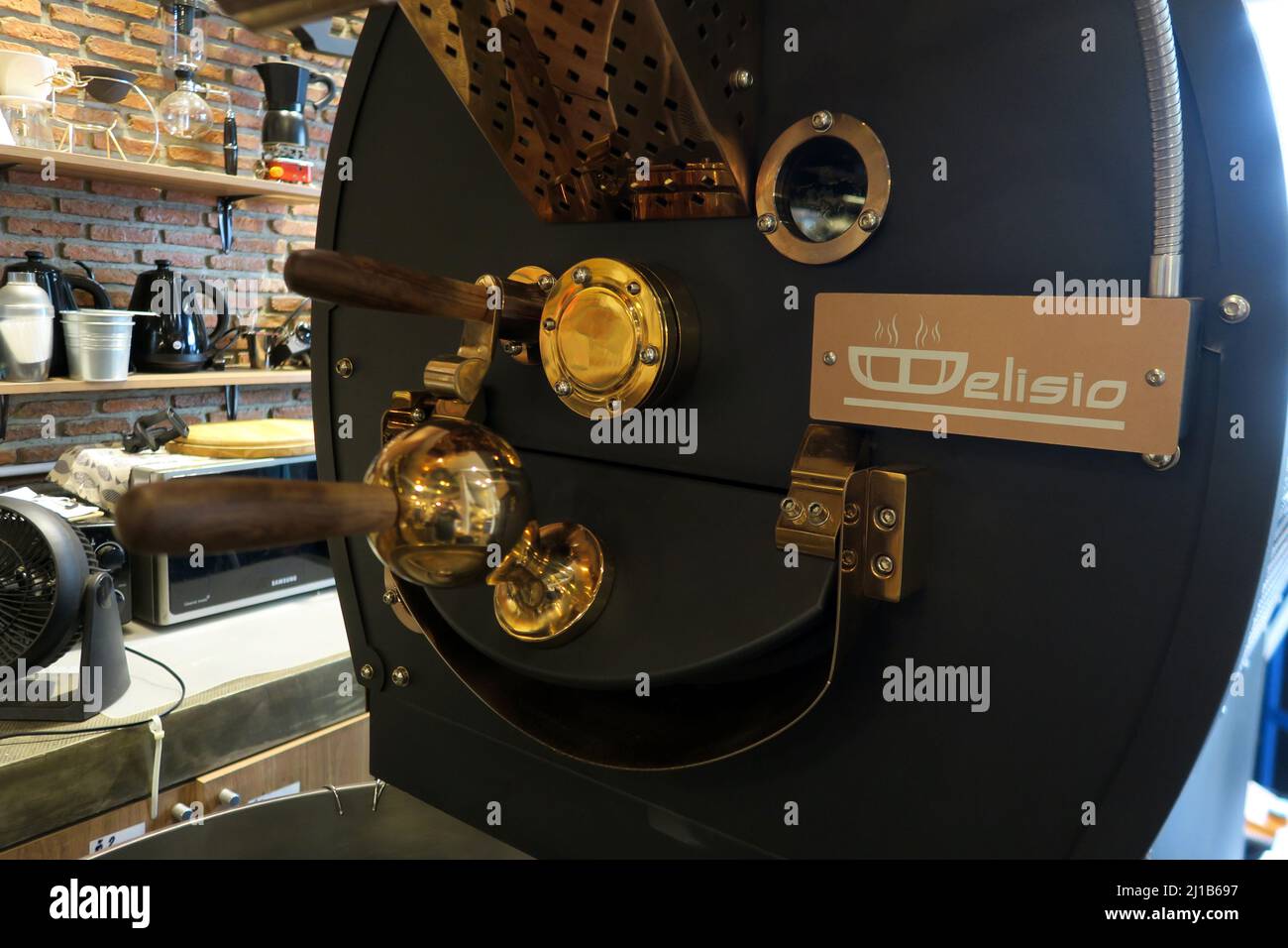 Delisio Coffee Roaster Stock Photo - Alamy