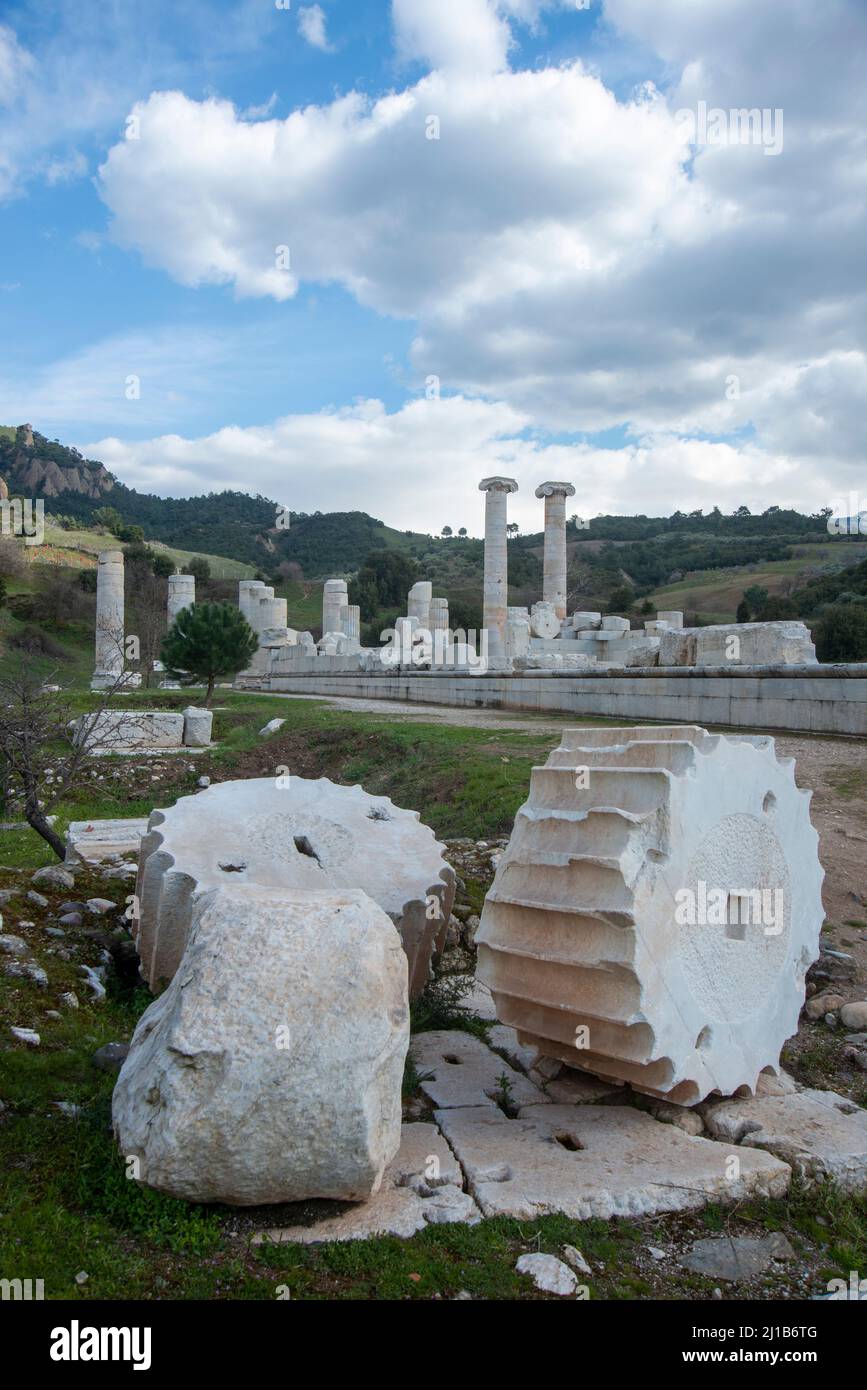 Sardis and The Temple of Artemis. The city of Sardis, the history of ...