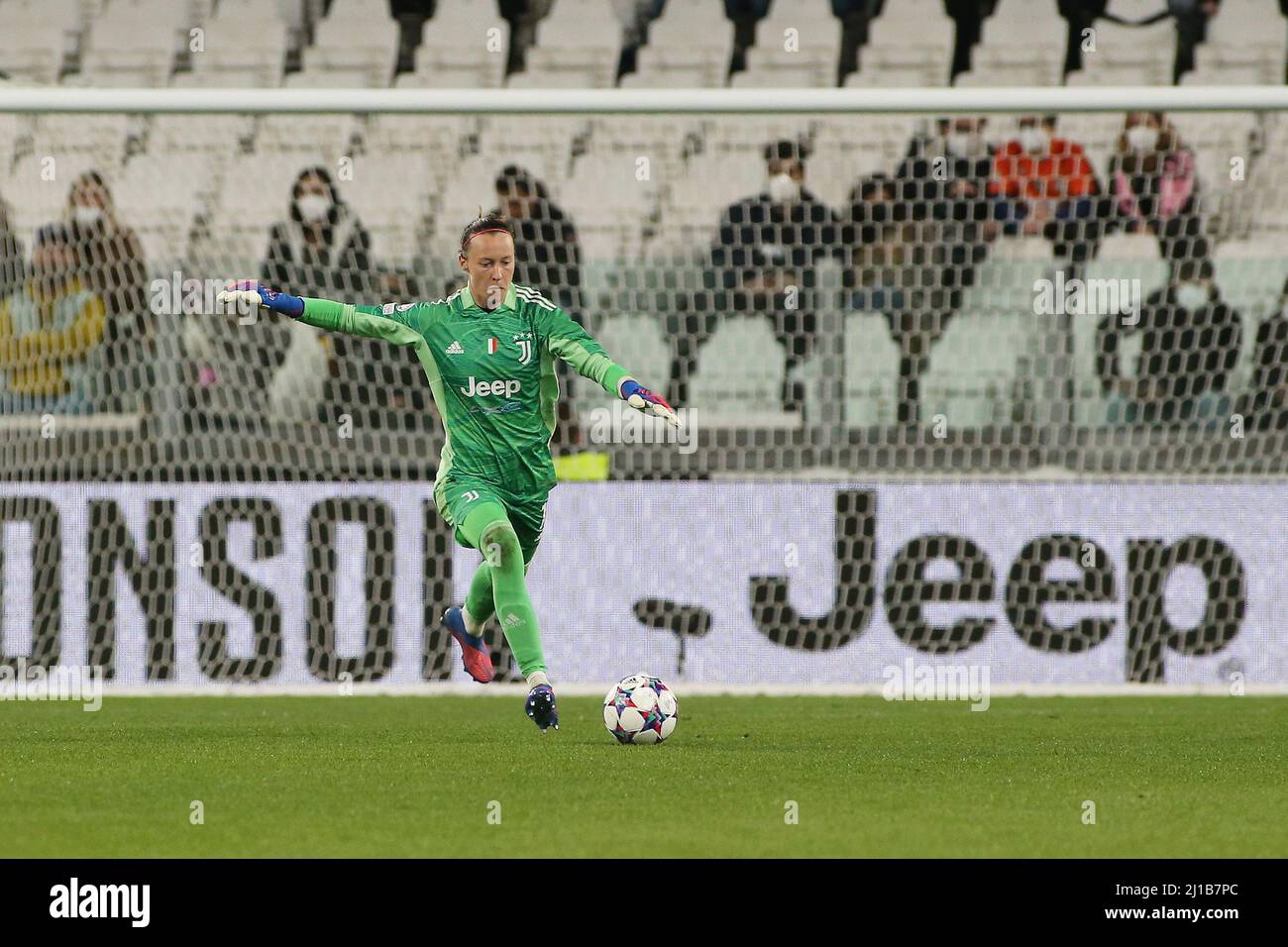 Allianz stadium, Turin, Italy, March 23, 2022, Pauline Peyraud Magnin ...