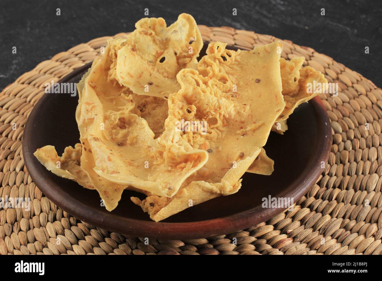 Rempeyek or Peyek Rebon is a Deep Fried Savoury Javanese Cracker Made ...