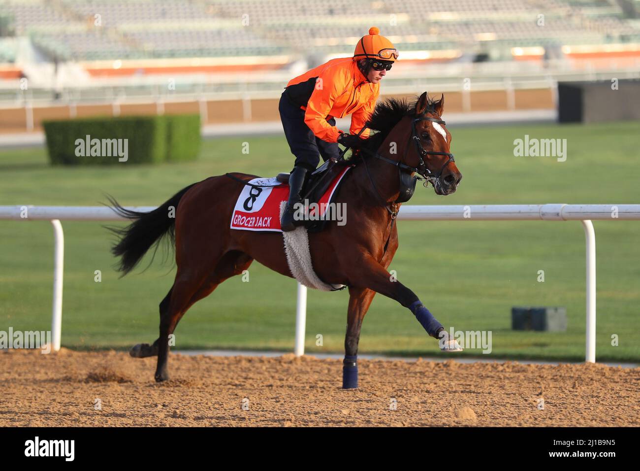 Dubai, USA. 23rd Mar, 2022. March 23, 2022: Grocer Jack exercises in ...