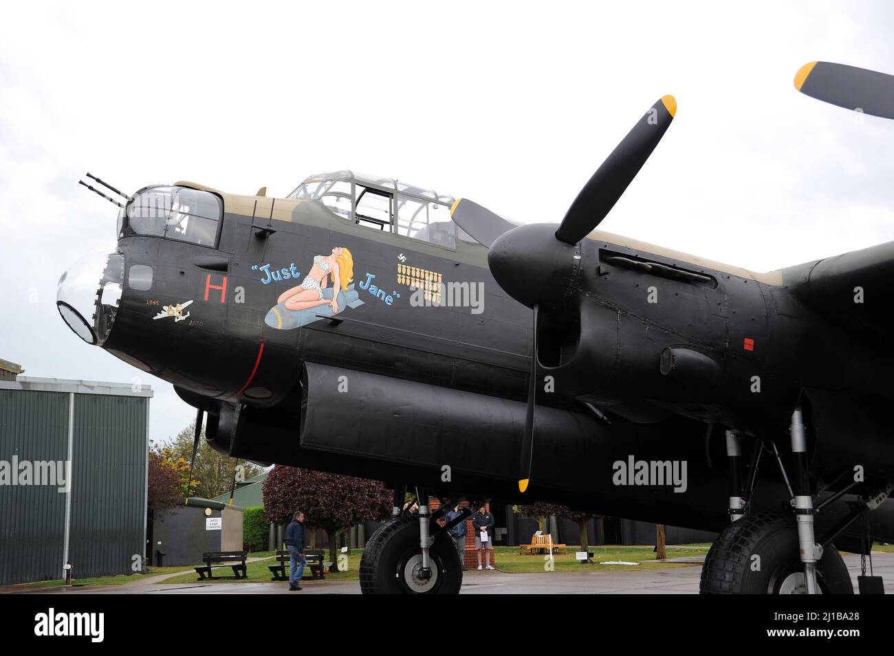 "Just Jane" (NX611) being propelled from her hangar Stock Photo - Alamy
