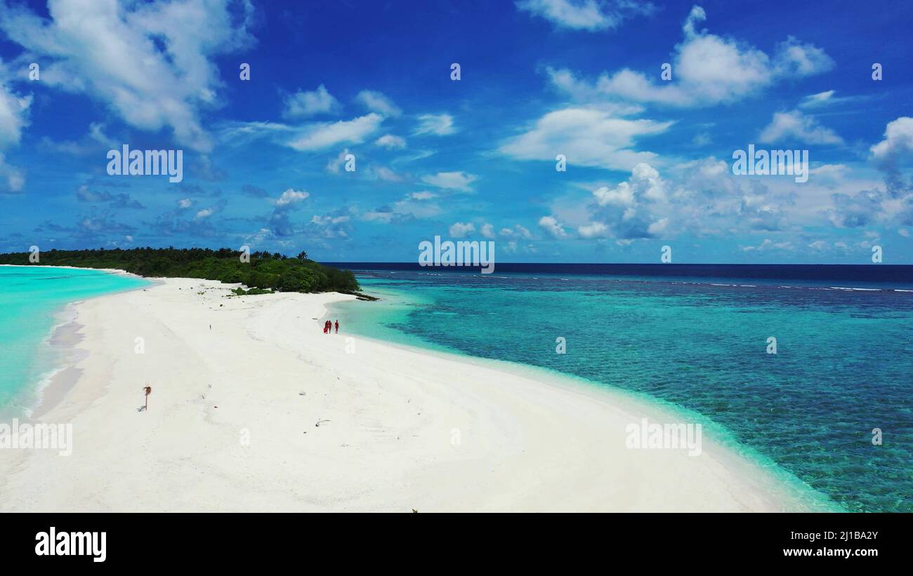 A Group of women on the beach in Fulhadhoo Island, The Maldives Stock ...