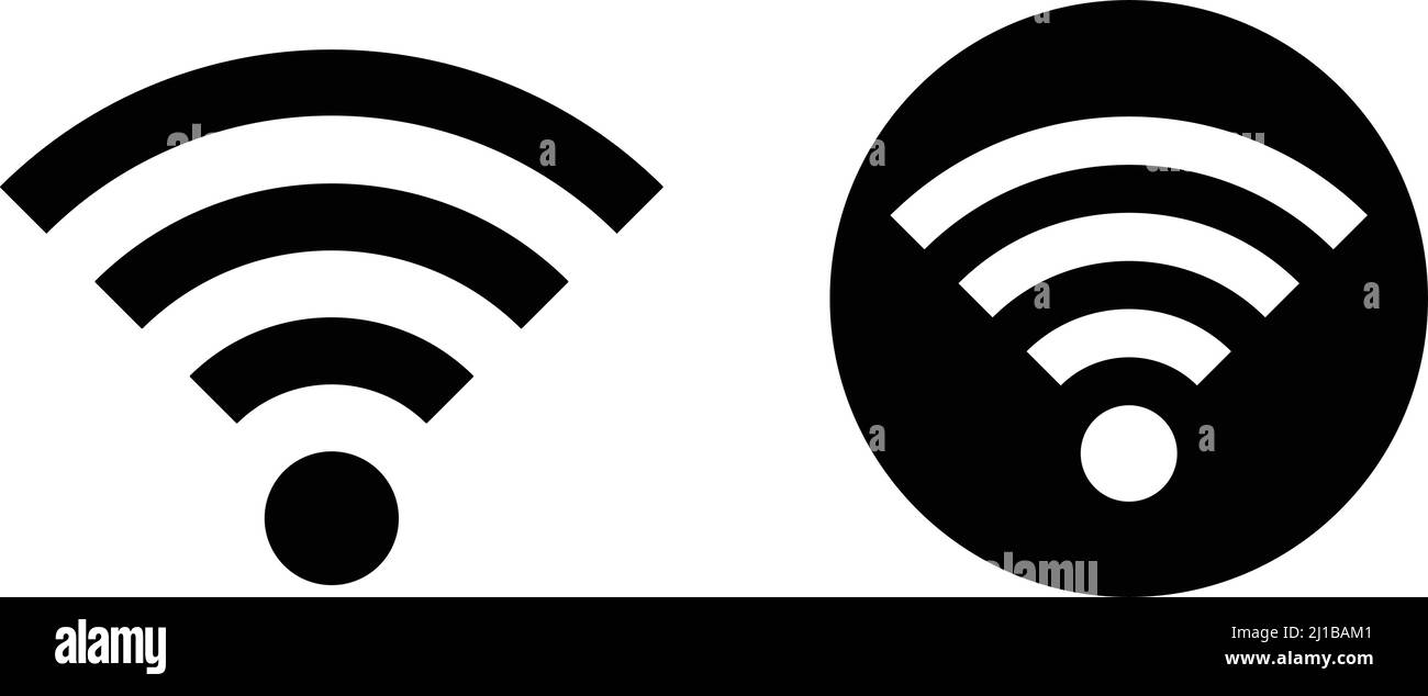 Wi-Fi icon set. Network icons. Editable vector Stock Vector Image & Art ...