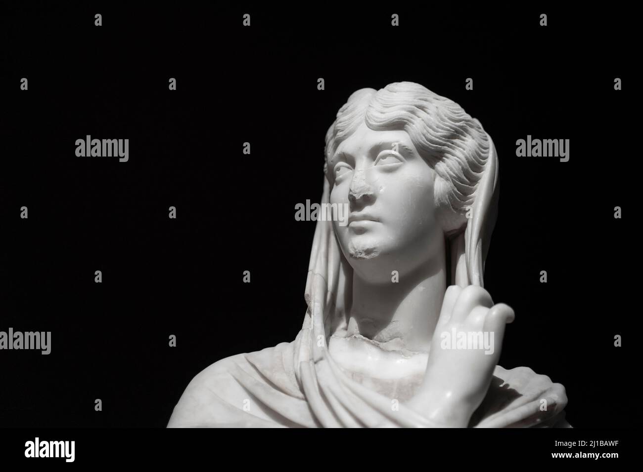 Statue of Cornelia Antonia in Istanbul Archaeology Museum, Turkey Stock ...