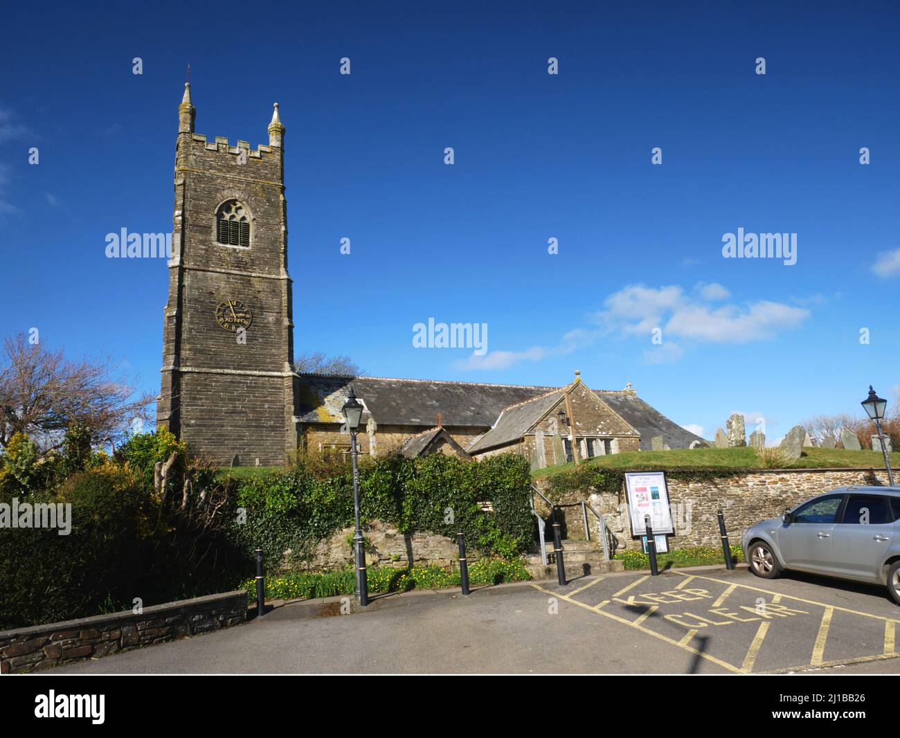St Nun's church, Pelynt, Cornwall, home of Bishop Trelawny Stock Photo ...